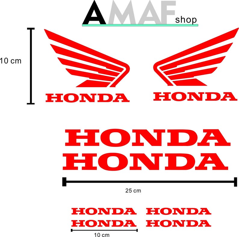 Honda Stickers for Car Motorcycles - Etsy