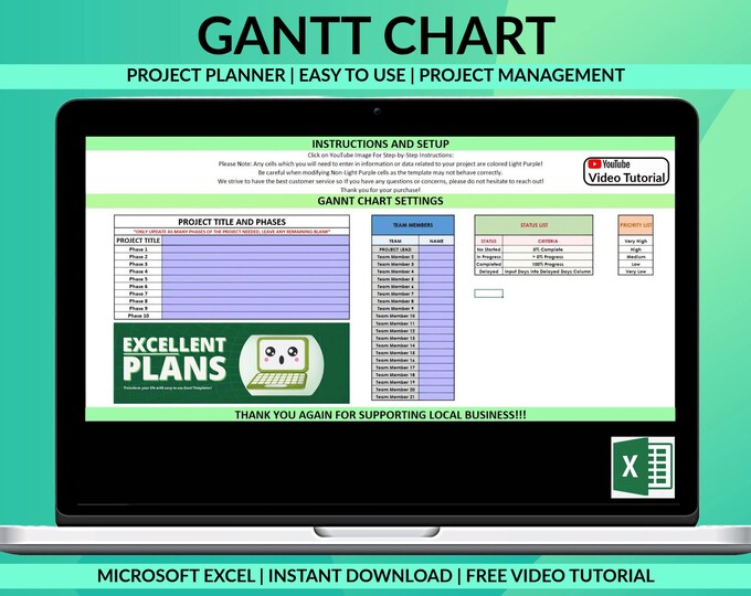 Project Management Excel Template, To-do List, Activity Monitoring ...