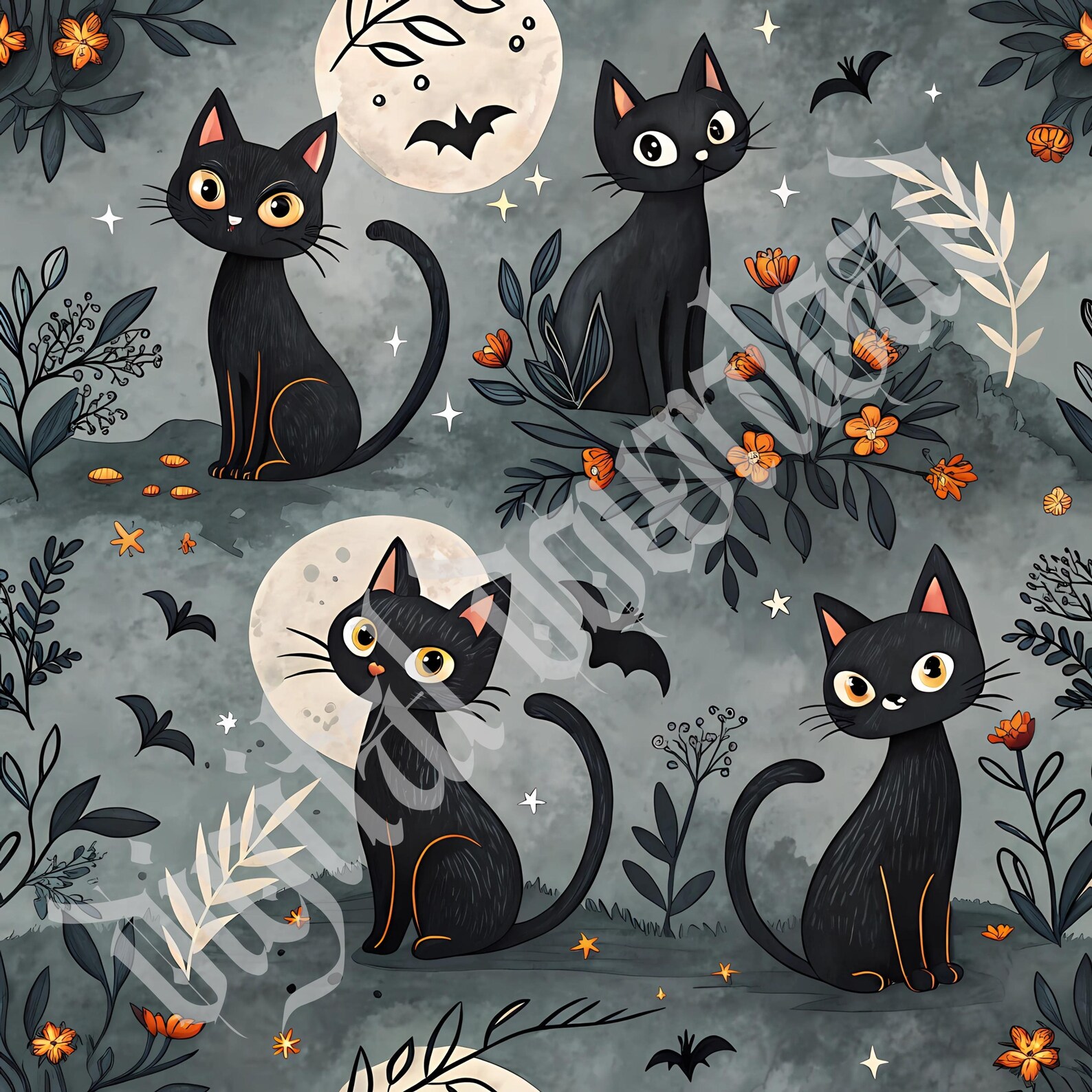 10 Black Cat Patterns | Quirky but Elegant Cat Patterns With a Gothic ...