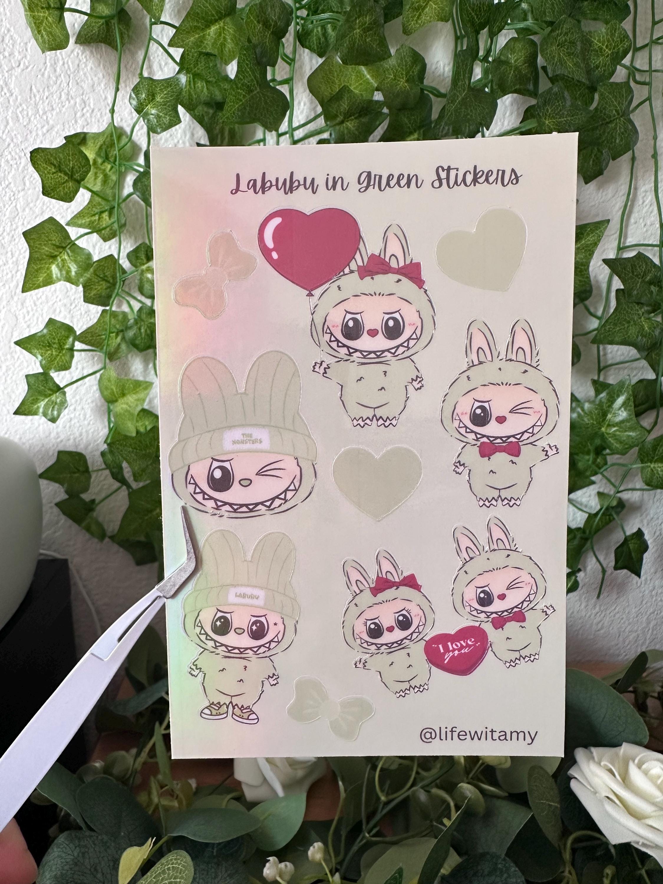 LABUBU Sticker Sheets L Cutesy L Gorgeous Stickers L Journal L Planner ...