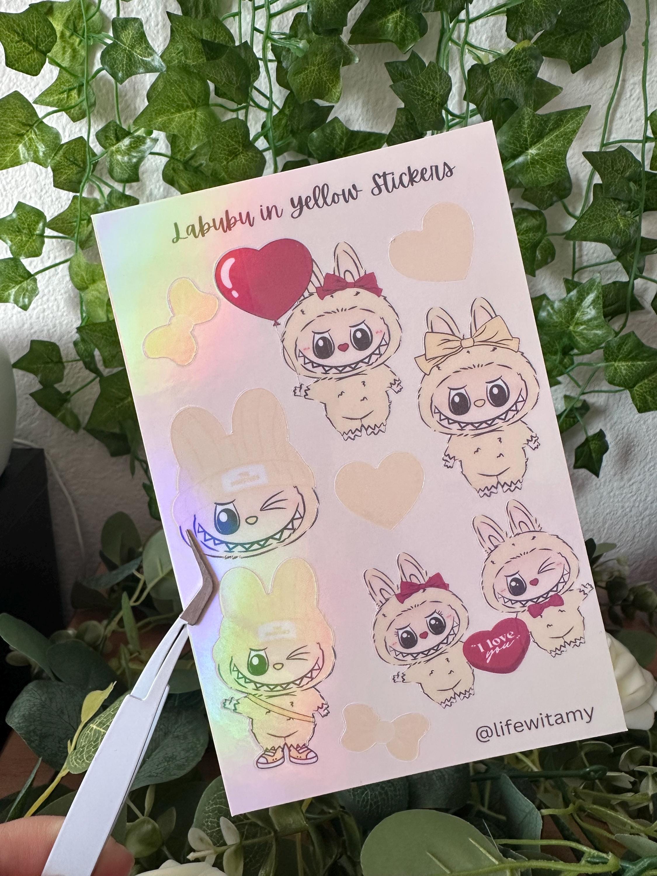 LABUBU Sticker Sheets L Cutesy L Gorgeous Stickers L Journal L Planner ...