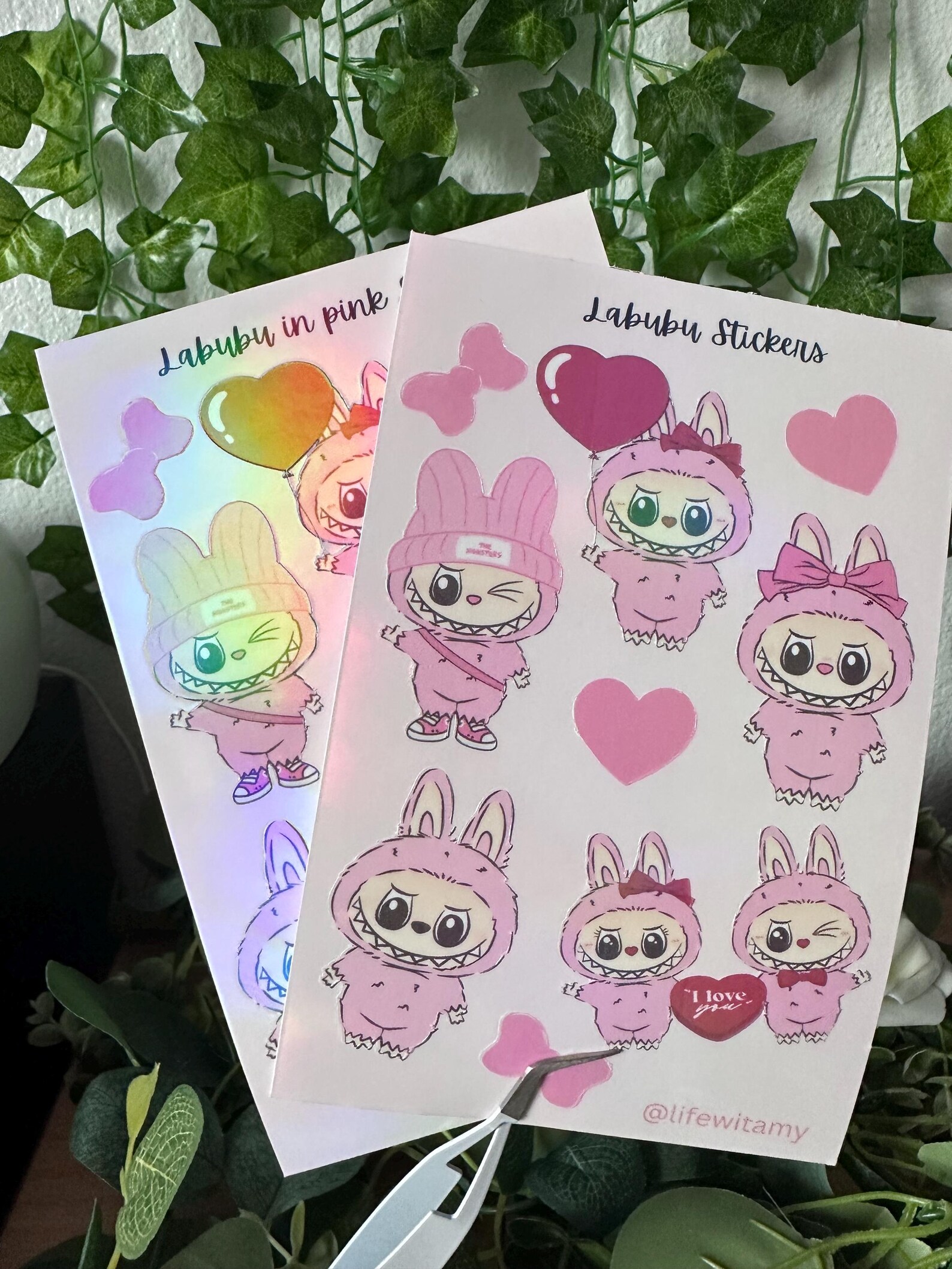 LABUBU Sticker Sheets L Cutesy L Gorgeous Stickers L Journal L Planner ...