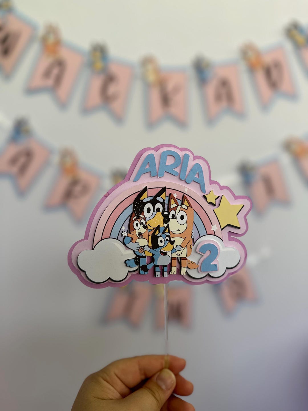 BLUEY Cake Topper L Celebration L All Ages I Colorful I Events - Etsy