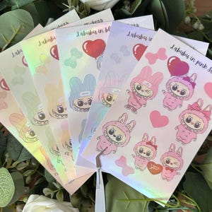 LABUBU Sticker Sheets L Cutesy L Gorgeous Stickers L Journal L Planner ...