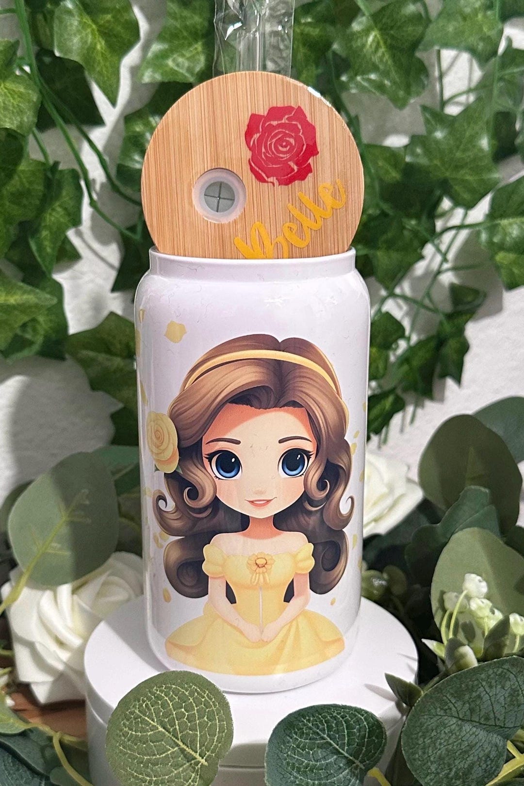 Princess Belle L Libbey Glass L Ice Coffee L Cold Drinks - Etsy