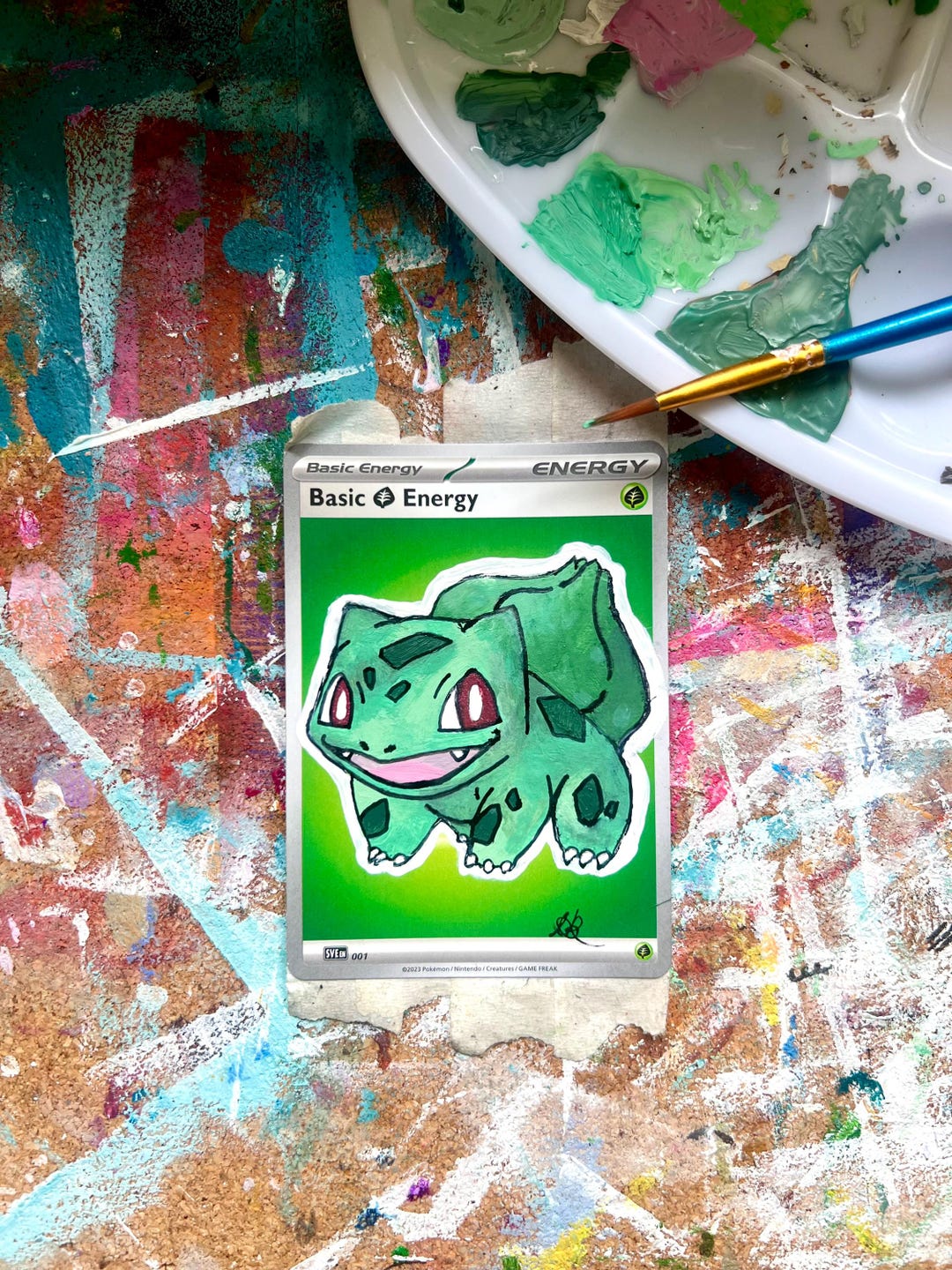 Bulbasaur Pokemon Card Hand-painted - Etsy