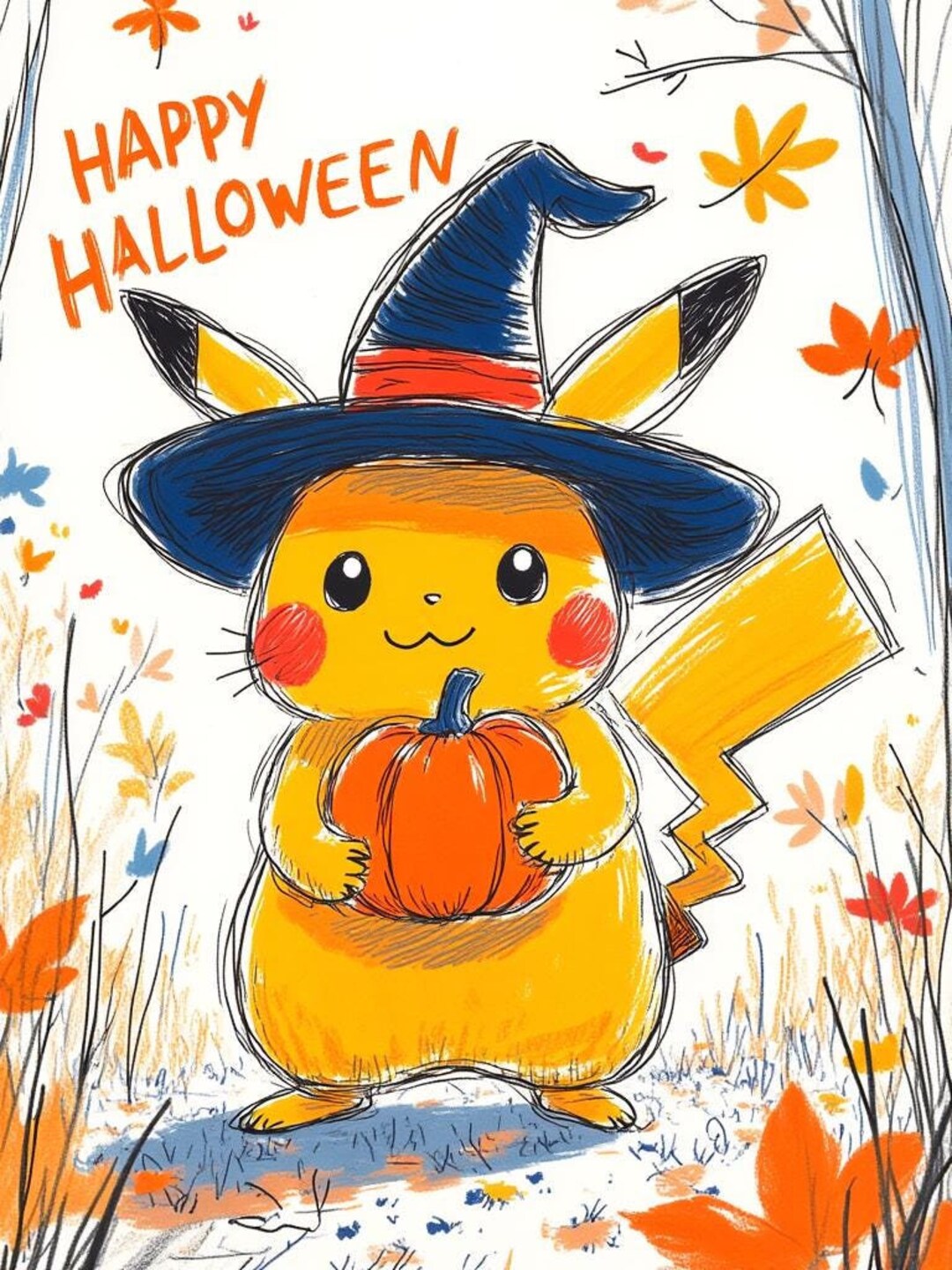 PNG Pikachu Halloween Wizard Pikachu Digital Clipart, Halloween ...
