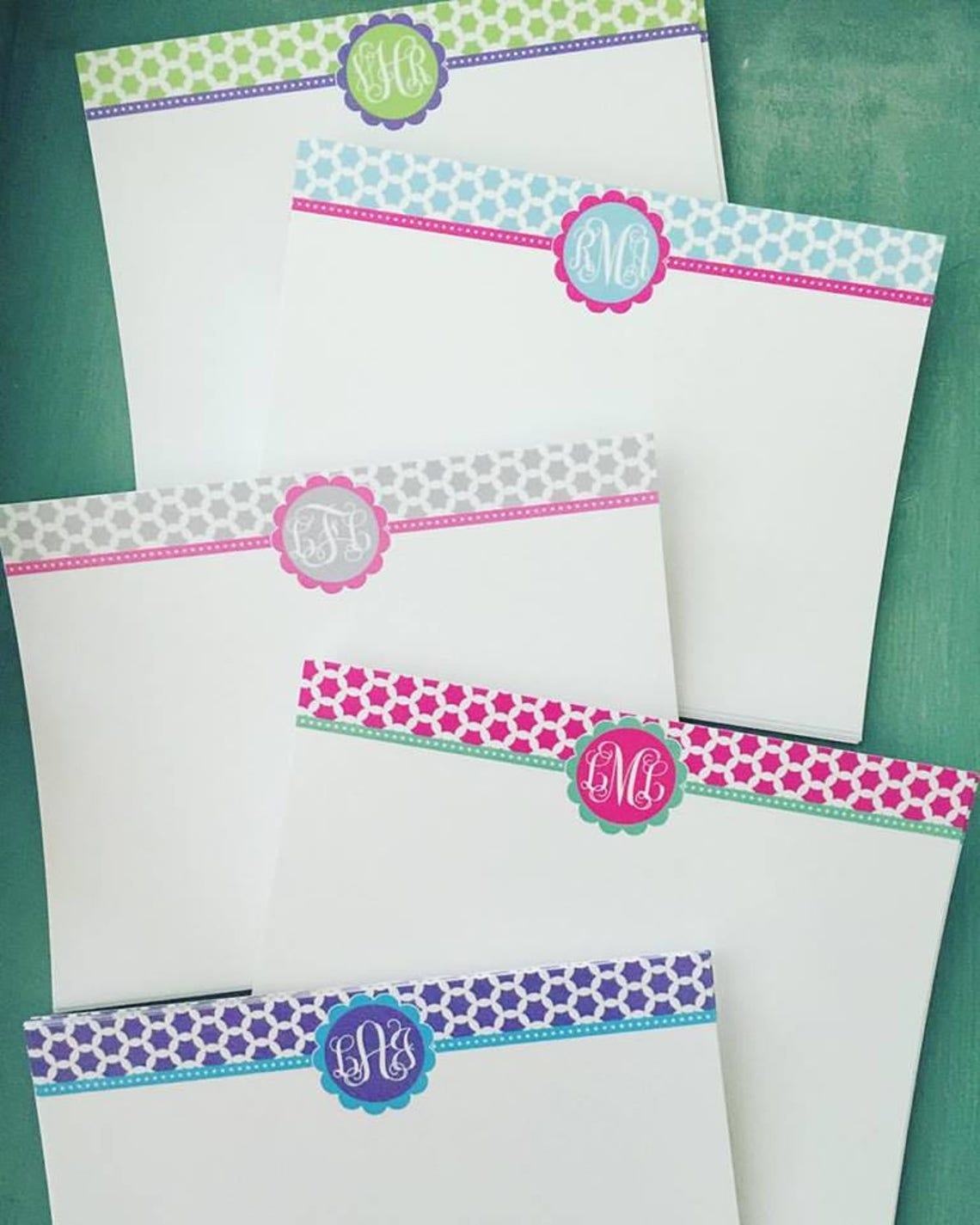 Personalized Girl Flat Notes Notecards Stationery With - Etsy