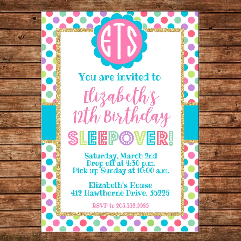 Tween Invitation - Etsy