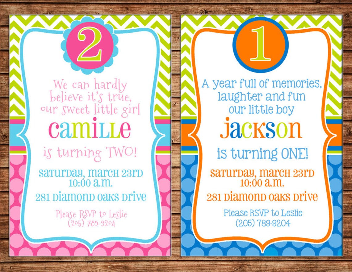 Boy or Girl Invitation Generic Age Birthday Party Can - Etsy
