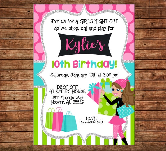 Girls Night Out Invitations Free Printable