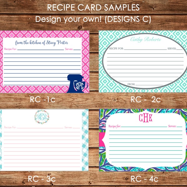 Cute Recipe Cards - Etsy