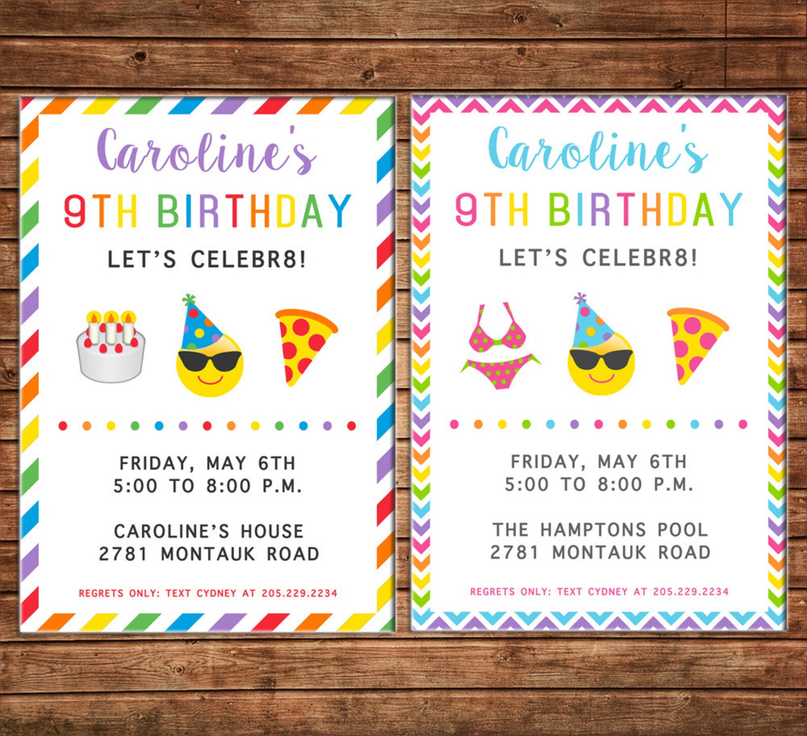 Boy or Girl Invitation Tween Teen Birthday Party Can | Etsy