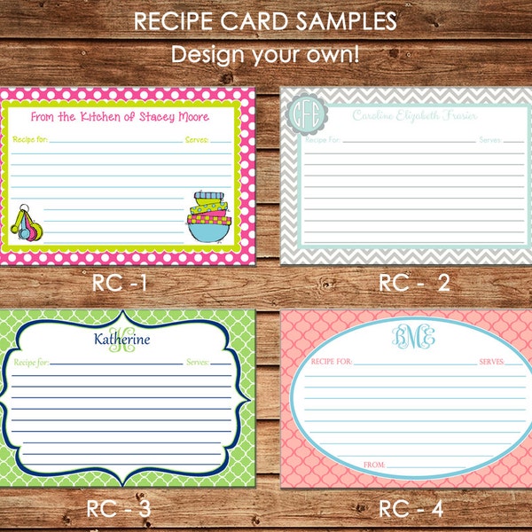 Cute Recipe Cards - Etsy
