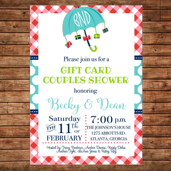 Birthday Card Shower Invitation - Etsy