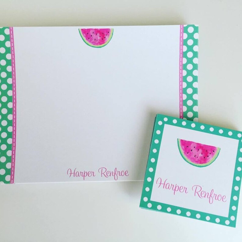 Personalized Stationery Note Cards With Coordinating Gift Tags - Etsy