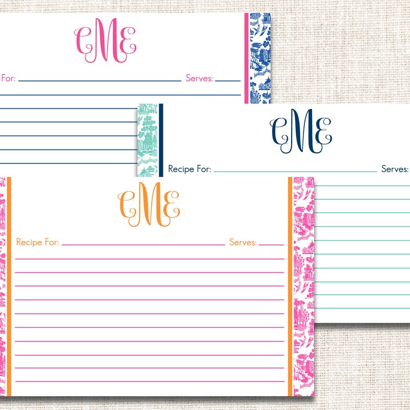 Cute Recipe Cards - Etsy
