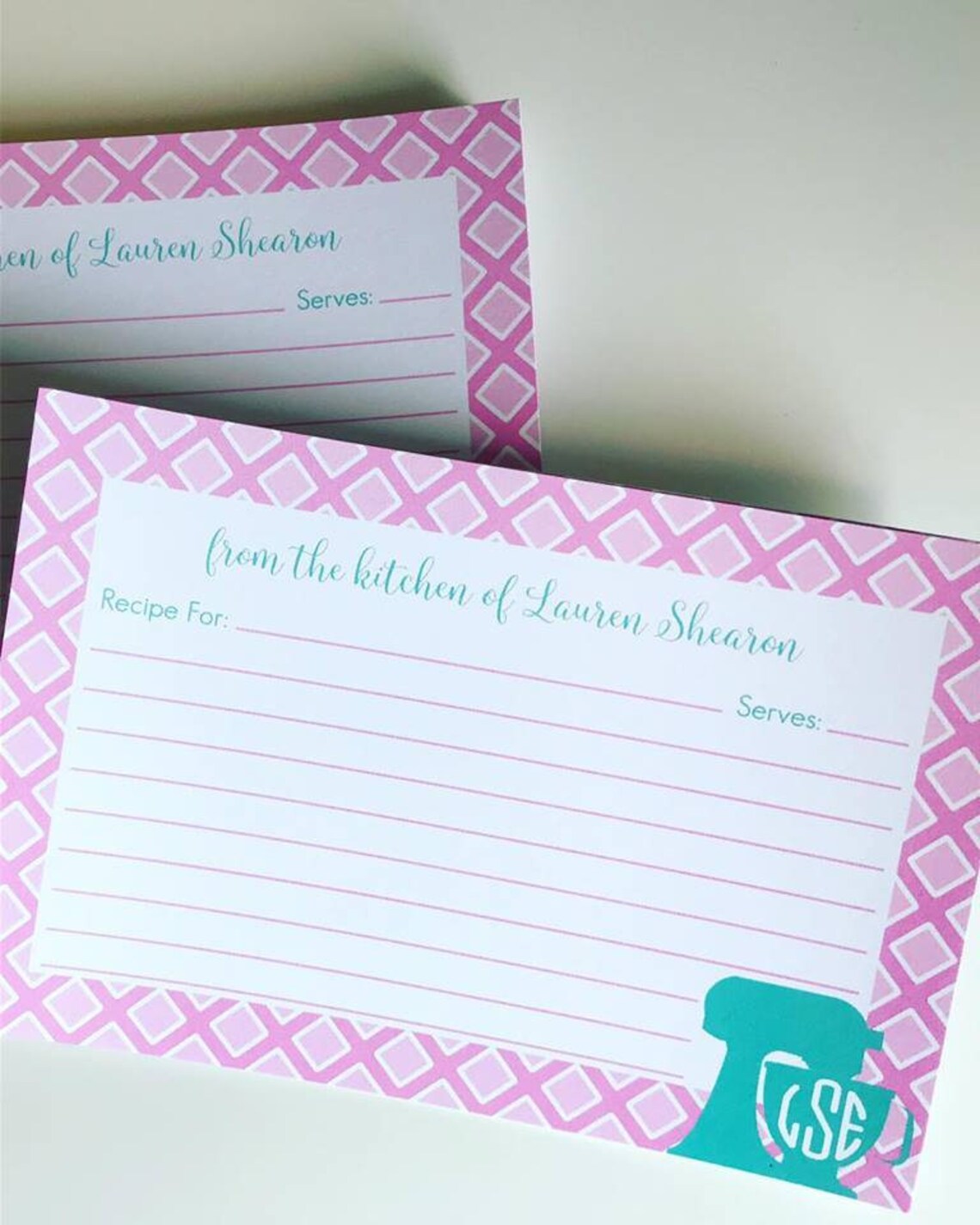 Personalized Recipe Cards Design Your Own Choose ONE - Etsy