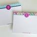 Personalized Girl Flat Notes Notecards Stationery With Envelopes Design ...