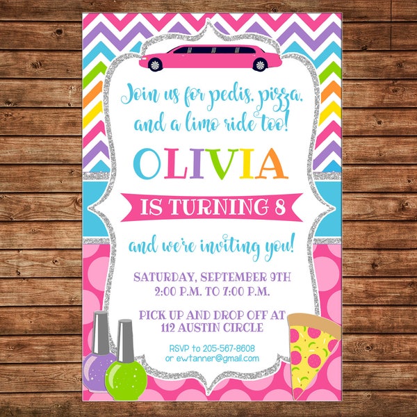 Limo Birthday Invitation - Etsy