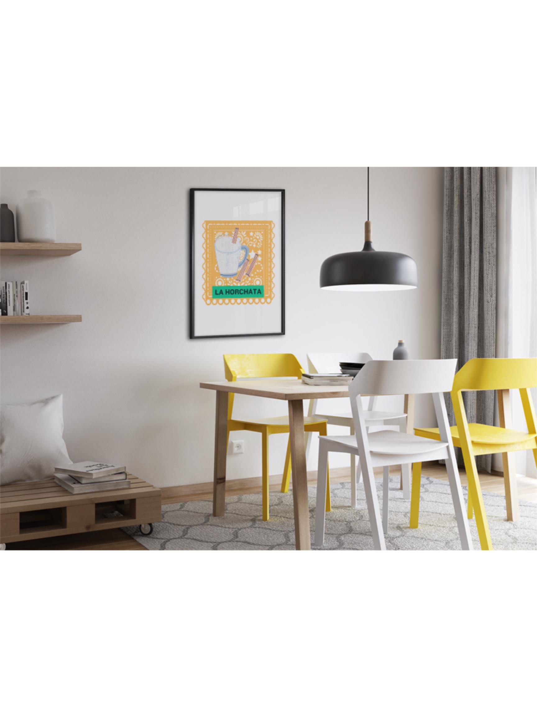 El Horchata Loteria Inspired Mexican Banner, Thirst-quenching Wall Art ...