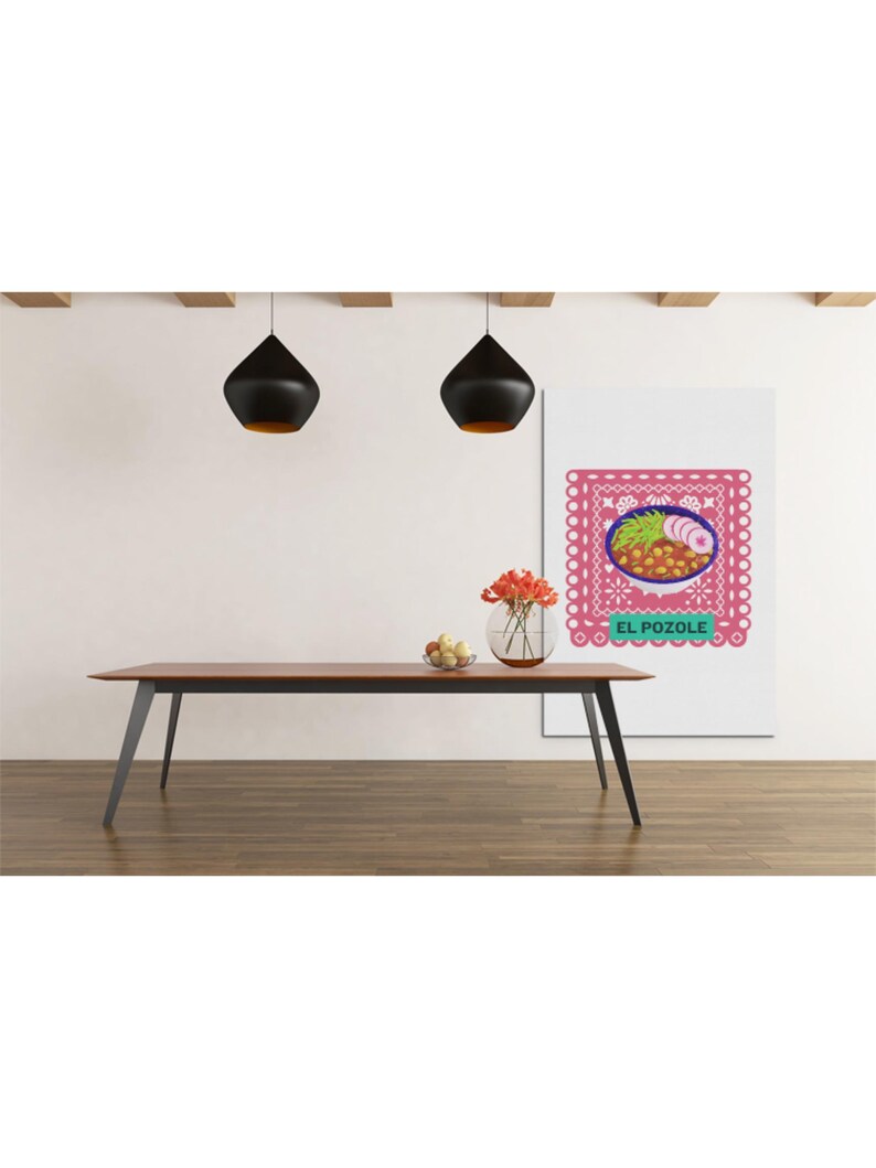 El Pozole Mexican Banner Loteria-style Wall Decor – 18x24 Kitchen ...