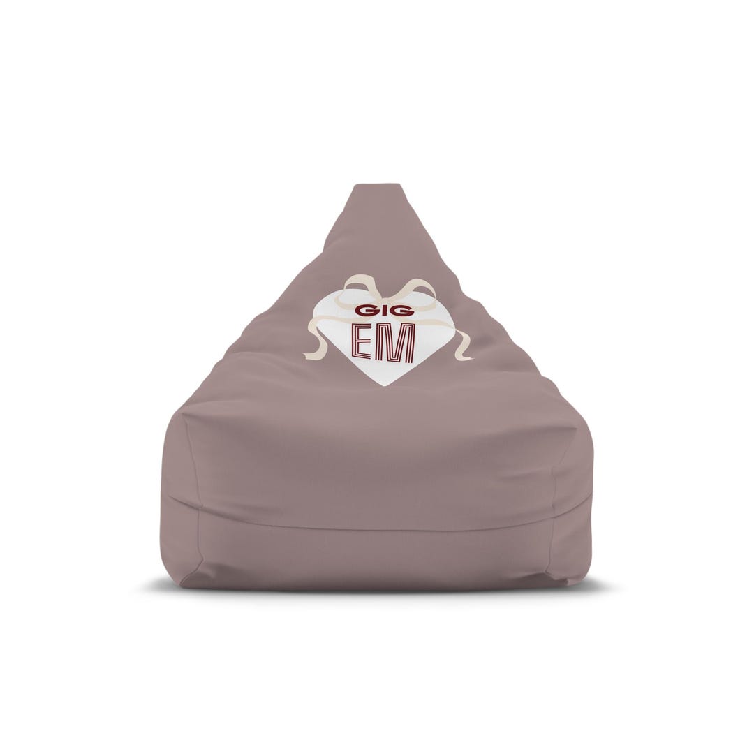 Gig Em Glam, Girly Texas Aggie Bean Bag Cover With Heart and Bow Design ...