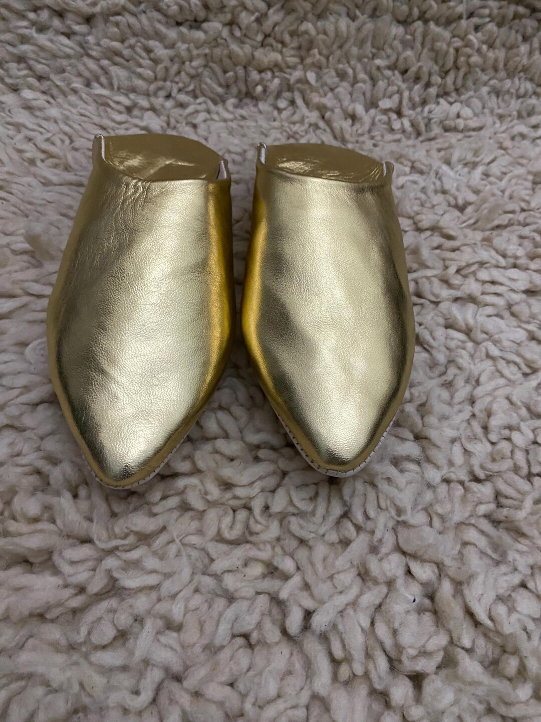 Handmade Moroccan Leather Babouches | Unisex Minimalist Slippers ...
