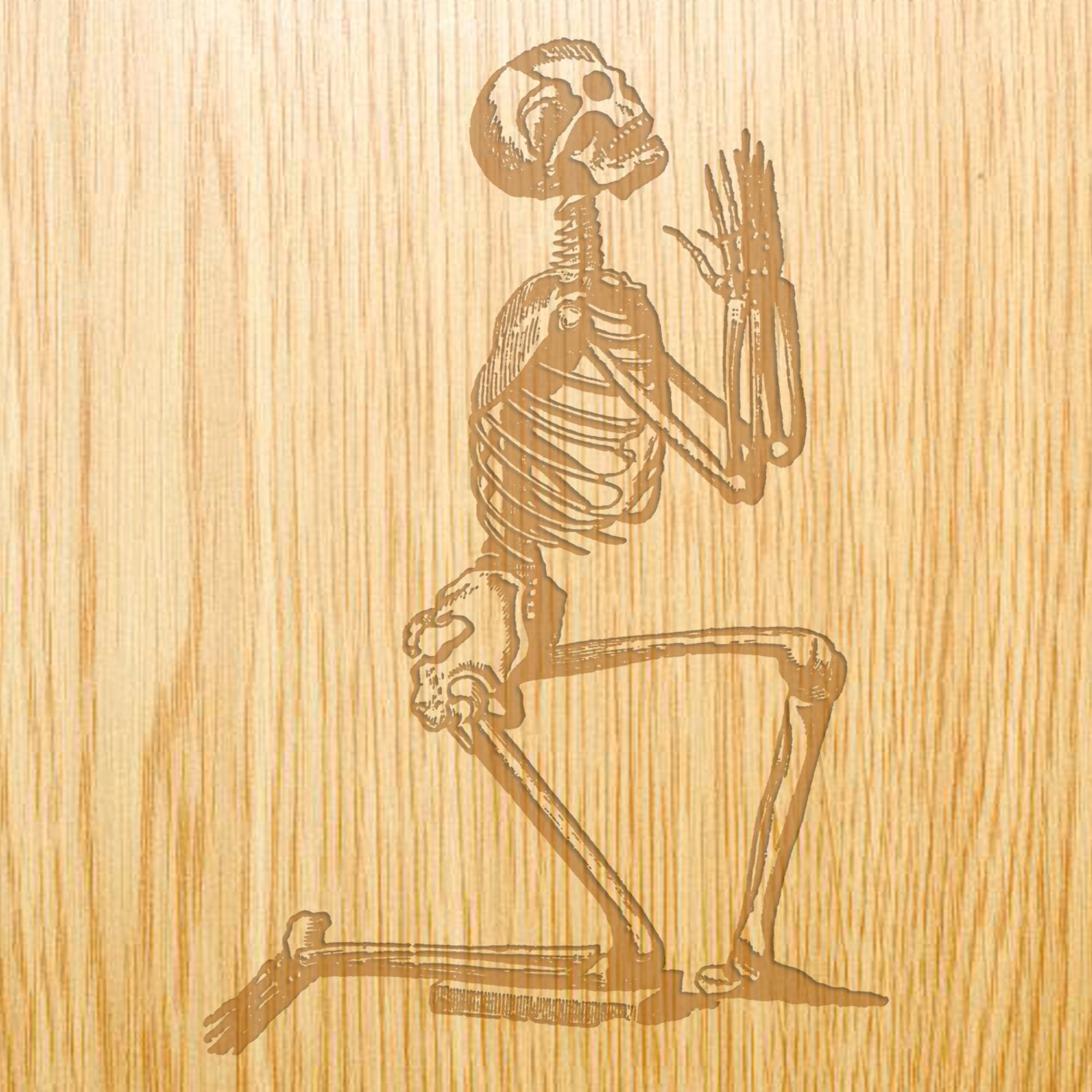 Praying Skeleton - Image Design Library - Etsy