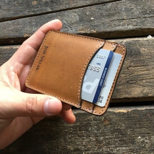 Cash Band Credit Card Holder - Personalized Wallet - Slim Leather ...