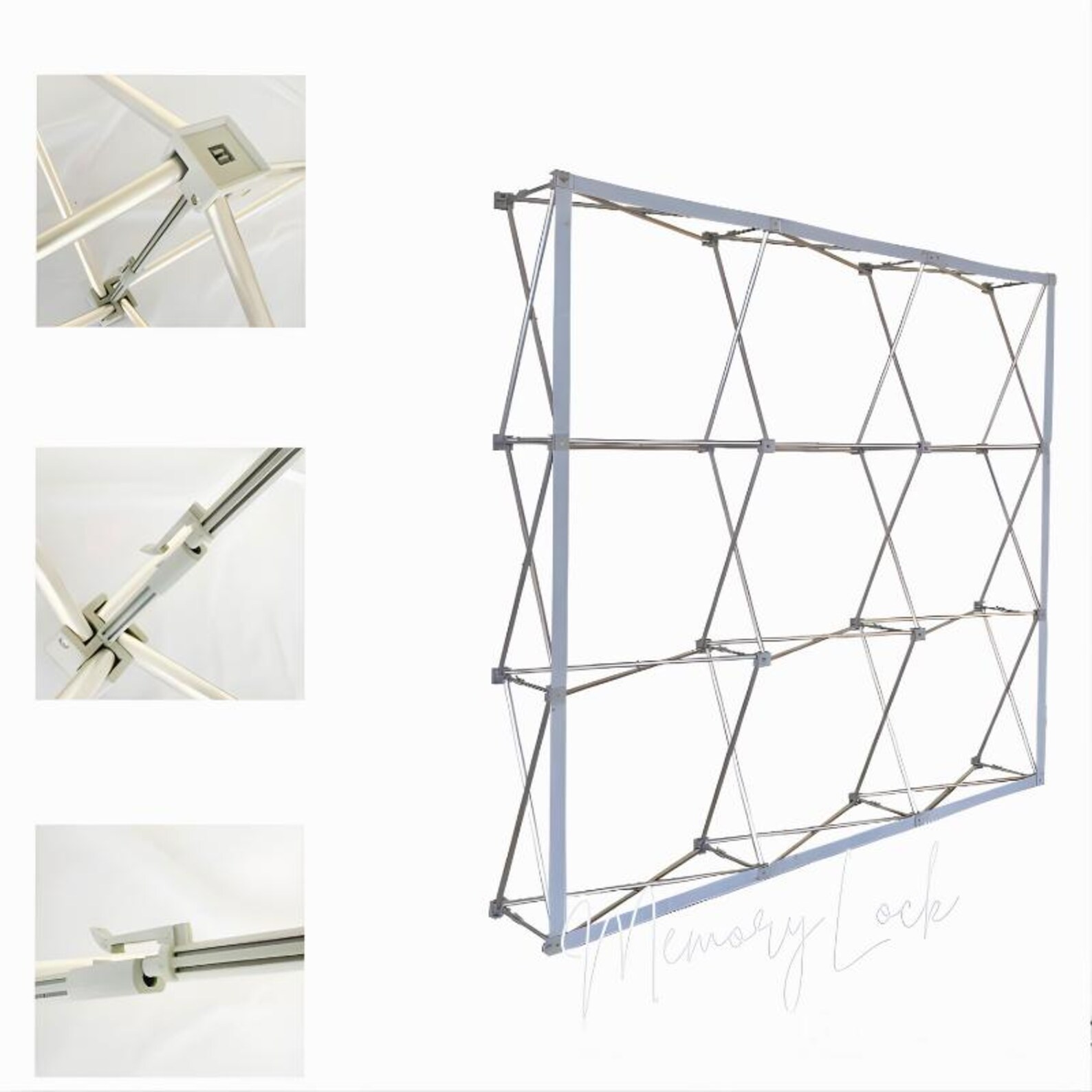 Exhibition Wall Banner Stand Mockup – Cloth Display Stand 3D Render ...