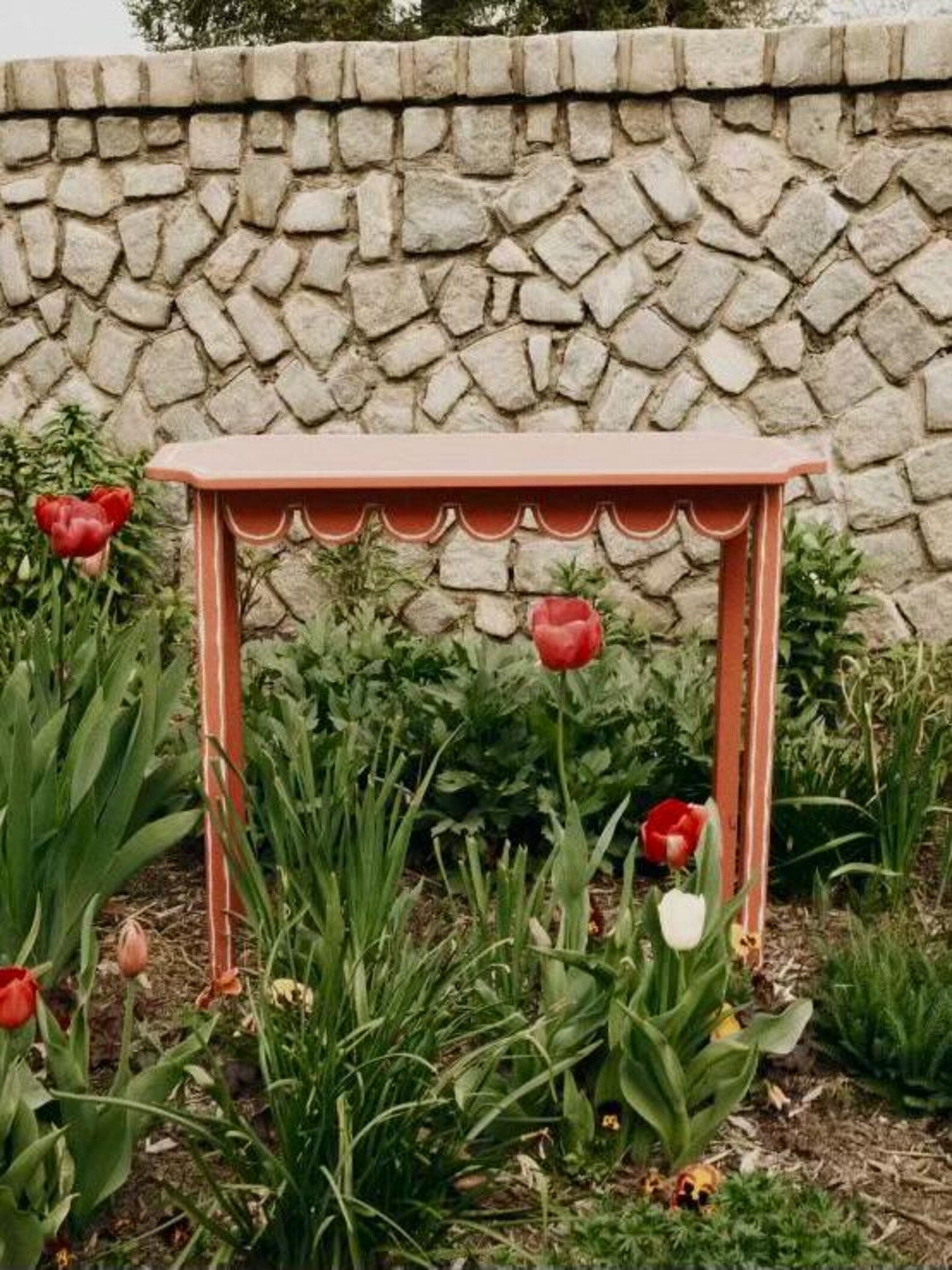 The Scallop Table - Pine Console Table, Handmade From Scratch - Etsy