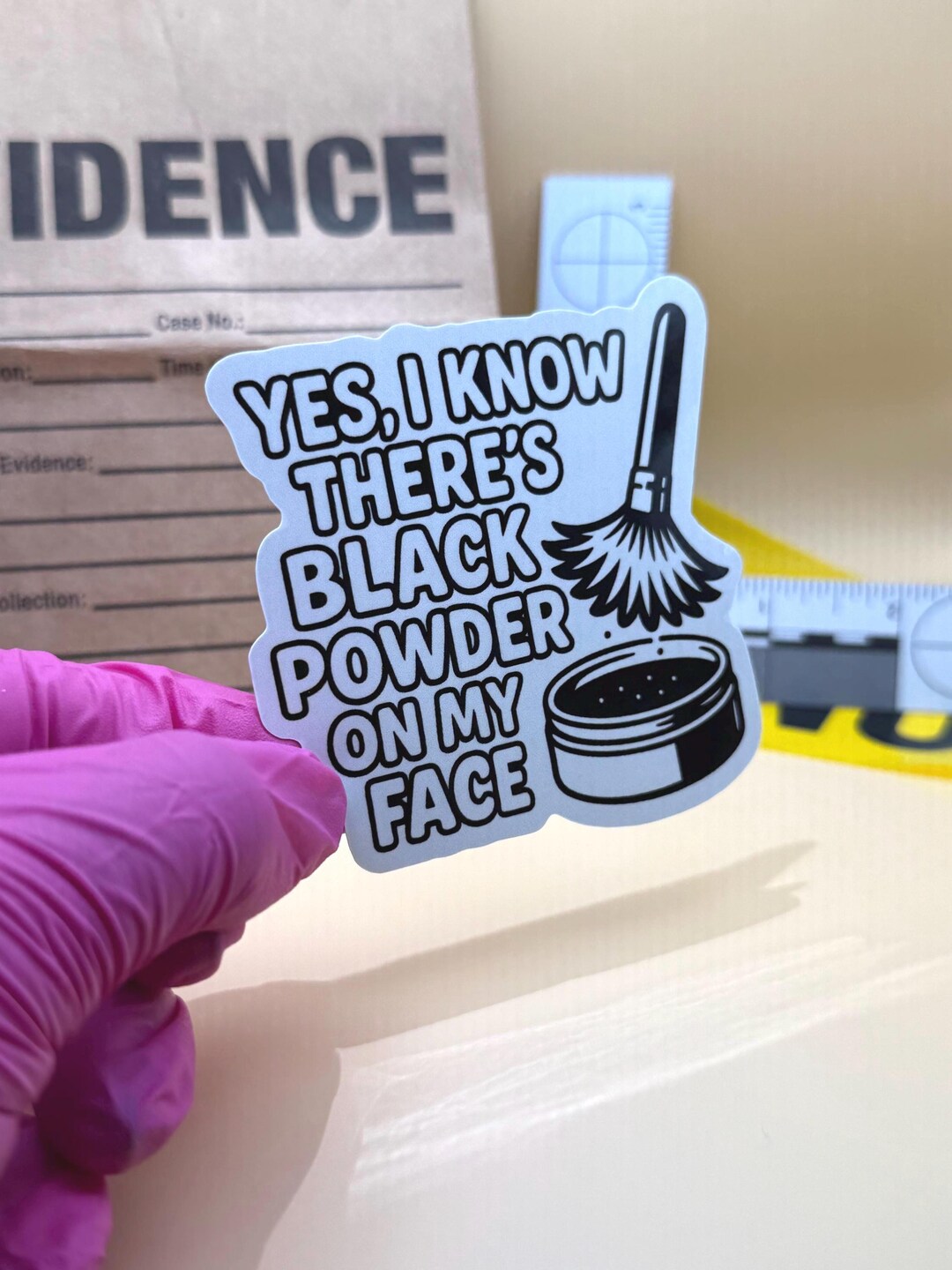 Black Powder CSI Sticker: Forensic Science Vinyl Decal - Etsy