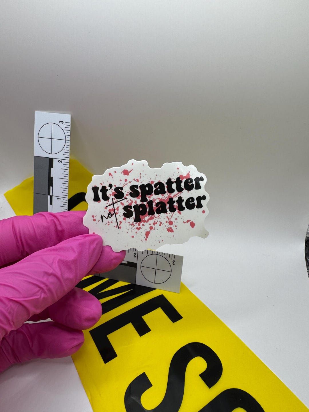 Spatter Not Splatter CSI Sticker - Forensic Science Vinyl Decal - Etsy