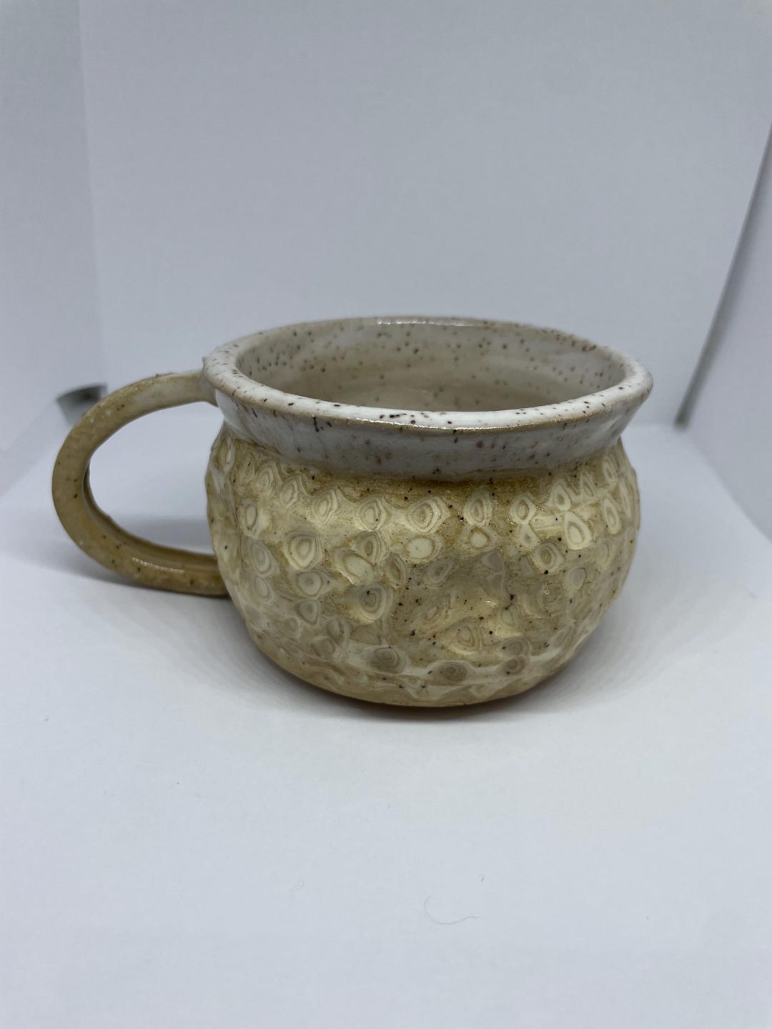 Ceramic Mug With Wood Carving Detail - Etsy