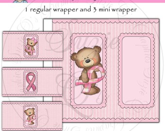 Breast Cancer Awareness Candy Bar Wrappers - Etsy