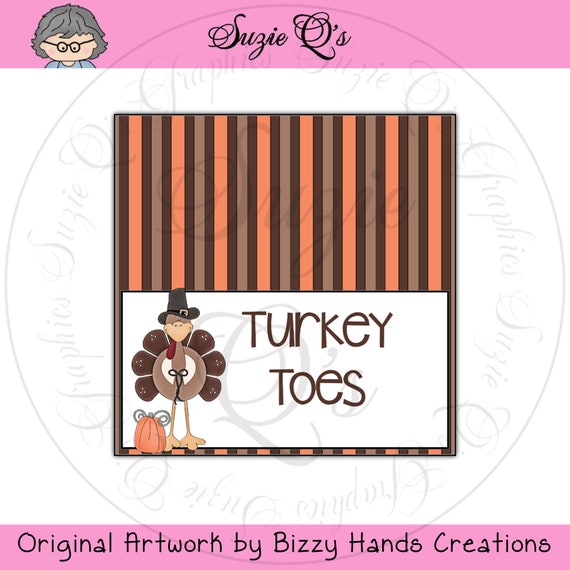Turkey Toes Topper Digital Printable Immediate Download | Etsy