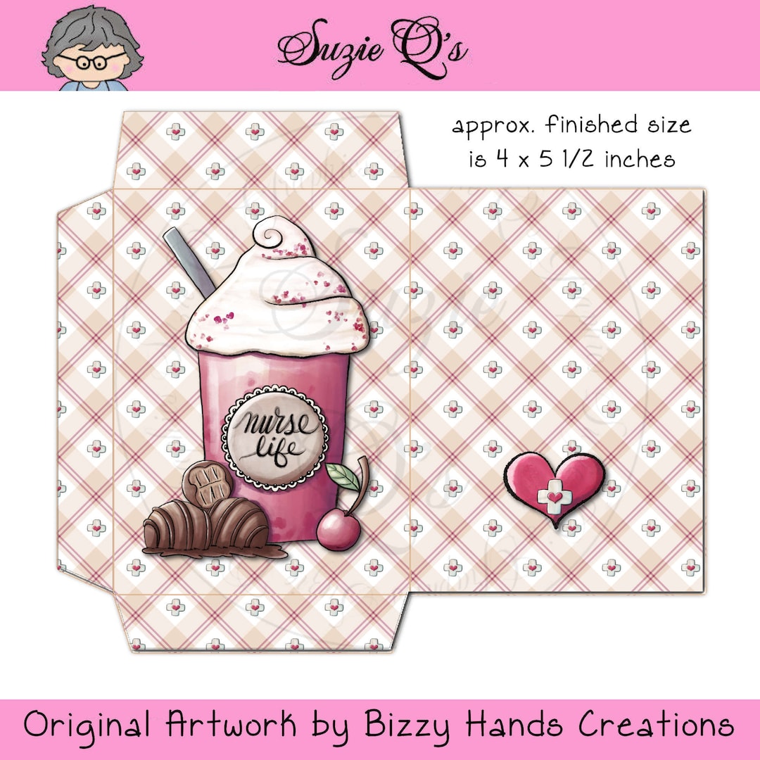 Nurse Life Hot Cocoa Envelope Digital Printable immediate Download - Etsy