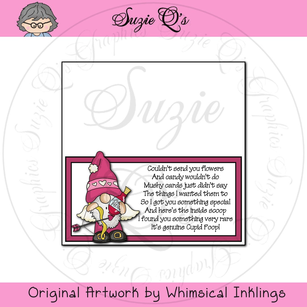 Cupid Poop Bag Topper Digital Printable Immediate Download - Etsy