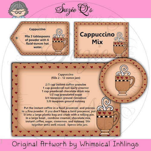 Friendship Tea Mix in a Jar Labels Tag and Recipe Digital - Etsy