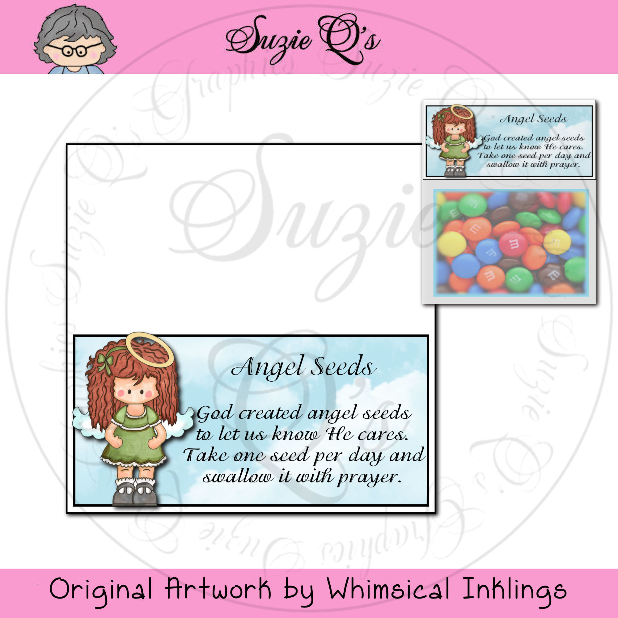 Angel Seeds Topper 1 Digital Printable Great Craft Show Seller ...