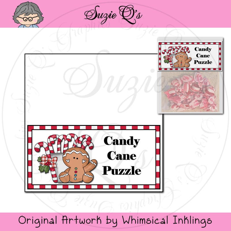 Candy Cane Puzzle - Etsy
