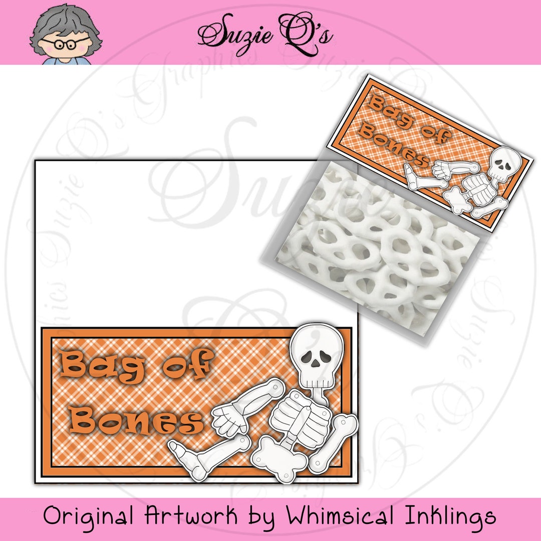 Bag of Bones Topper - Digital Printable - Immediate Download - Etsy