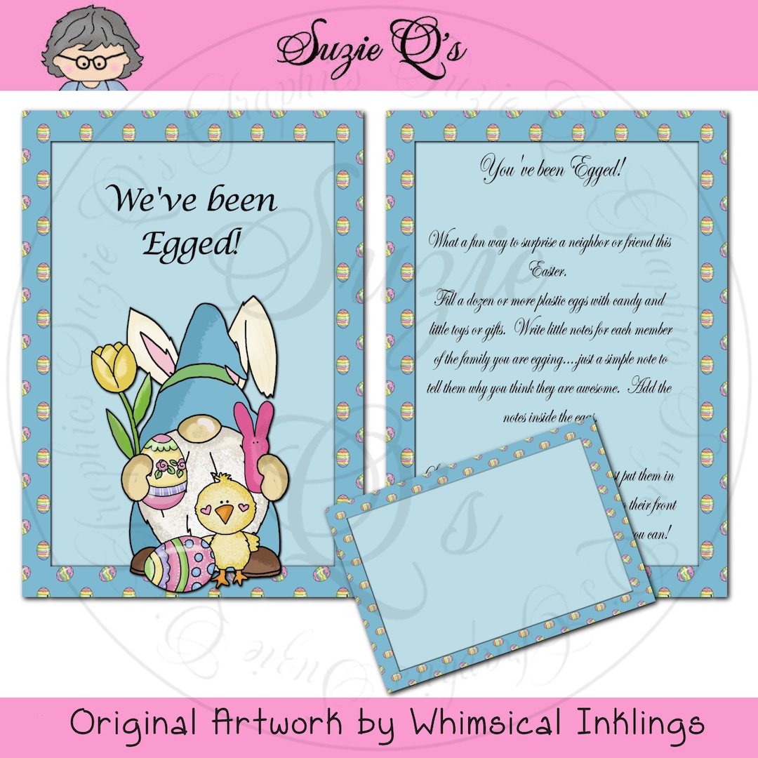 You've Been "egged" Kit- Digital Printable - Immediate Download - Etsy