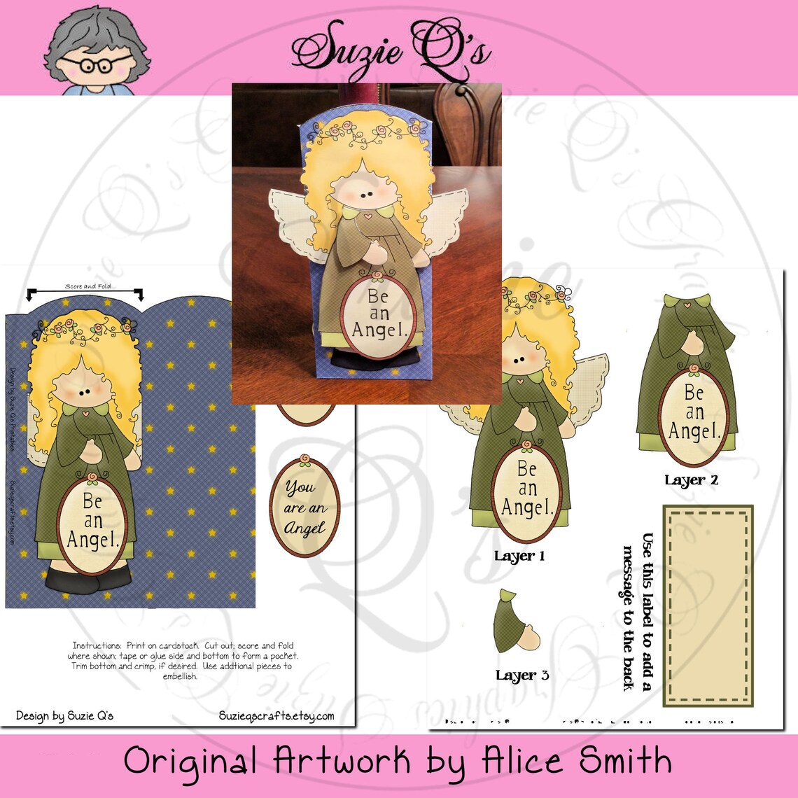 Angel 3D Candy Bar Wrapper Digital Printable Immediate - Etsy