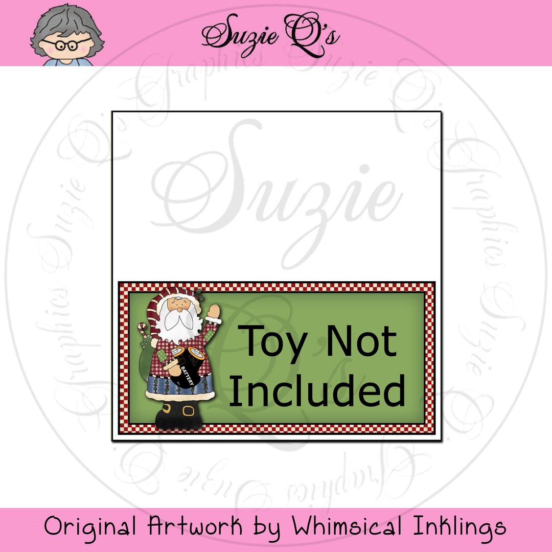Toy Not Included Bag Topper Digital Printable Gag Gift or - Etsy