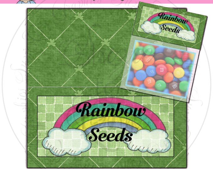 Rainbow Seeds Bag Topper - Digital Printable - Immediate Download - Etsy