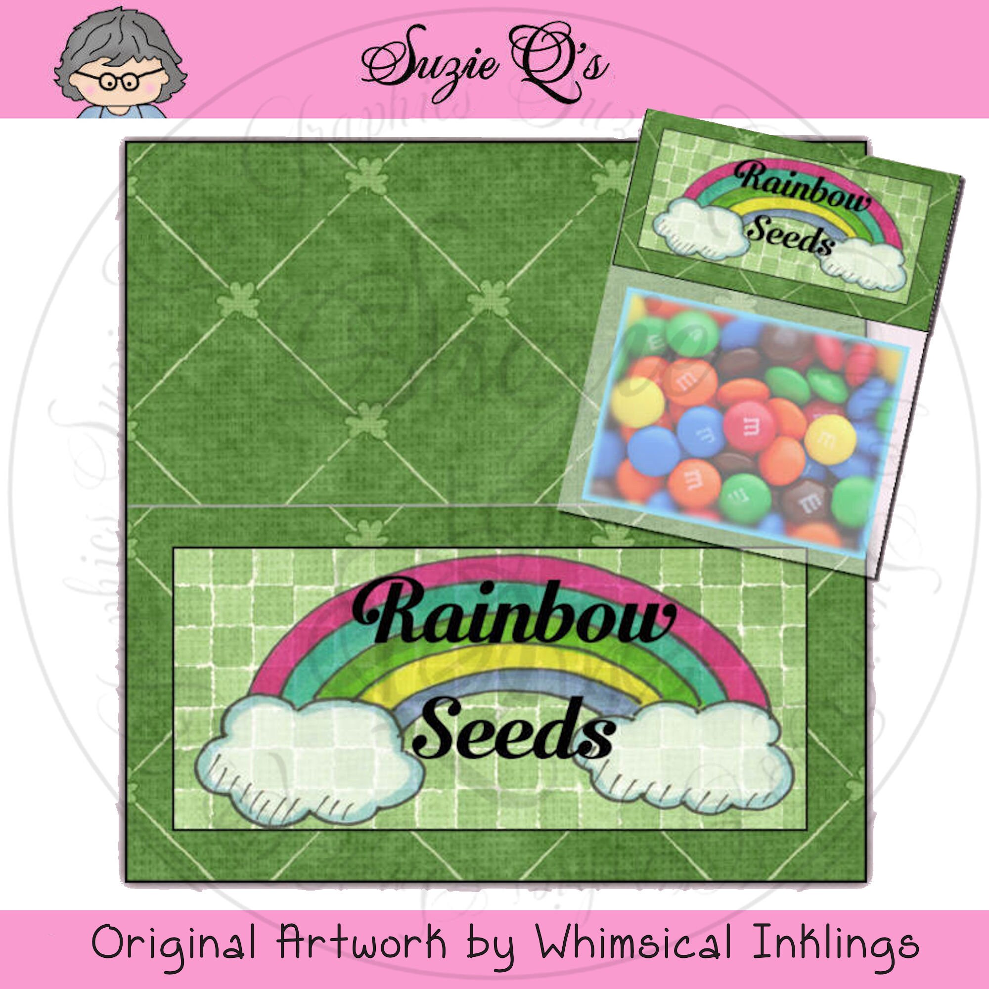 Rainbow Seeds Bag Topper - Digital Printable - Immediate Download - Etsy