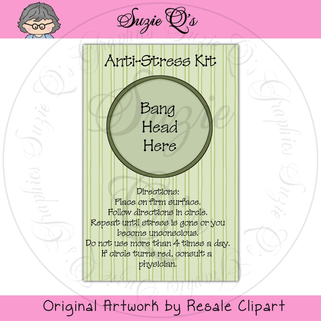 Anti-stress Kit - Digital Printable - Immediate Download - Etsy