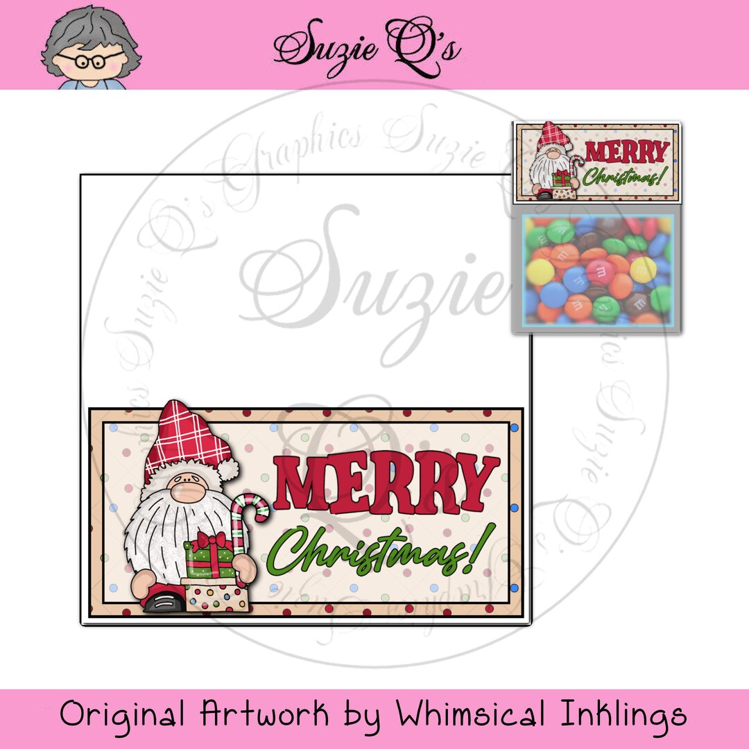 Merry Christmas Bag Topper - Digital Printable - Good Craft Show Seller ...